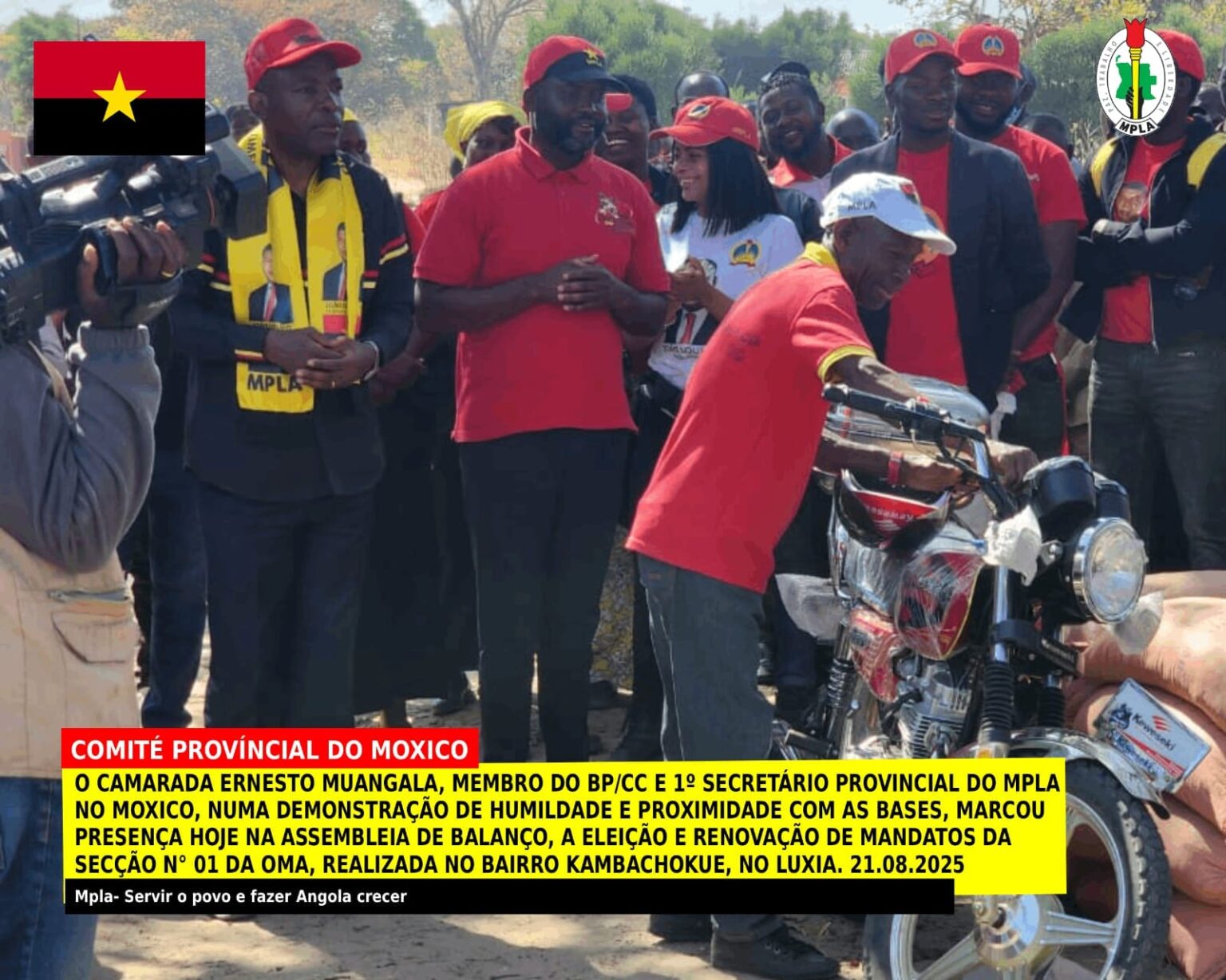 Primeiro Secretário Provincial do MPLA no Moxico Participa em Assembleia da OMA - MPLA